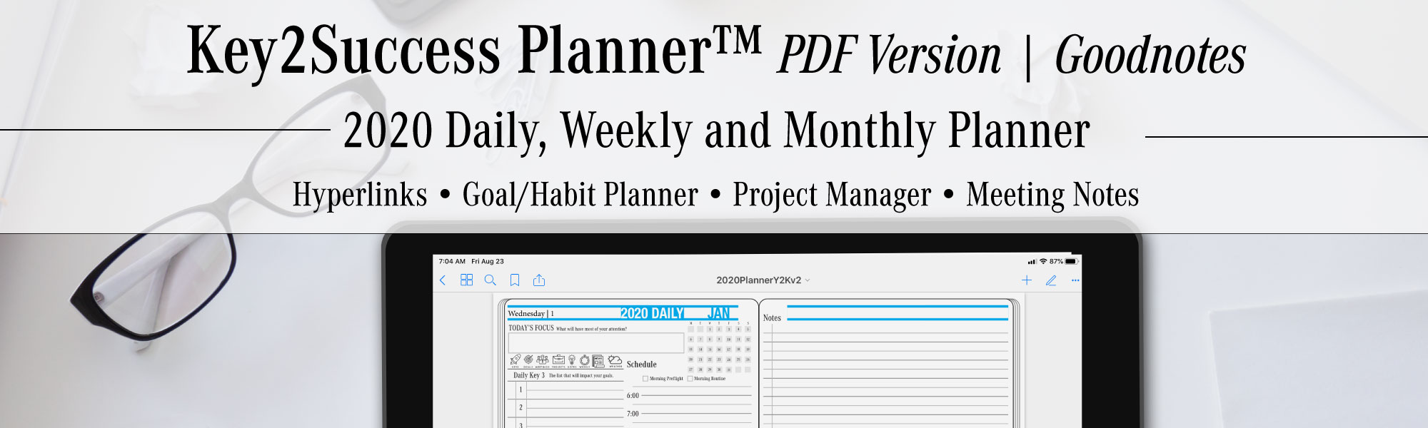 PDF Digital Planner For Goodnotes Branden Bodendorfer