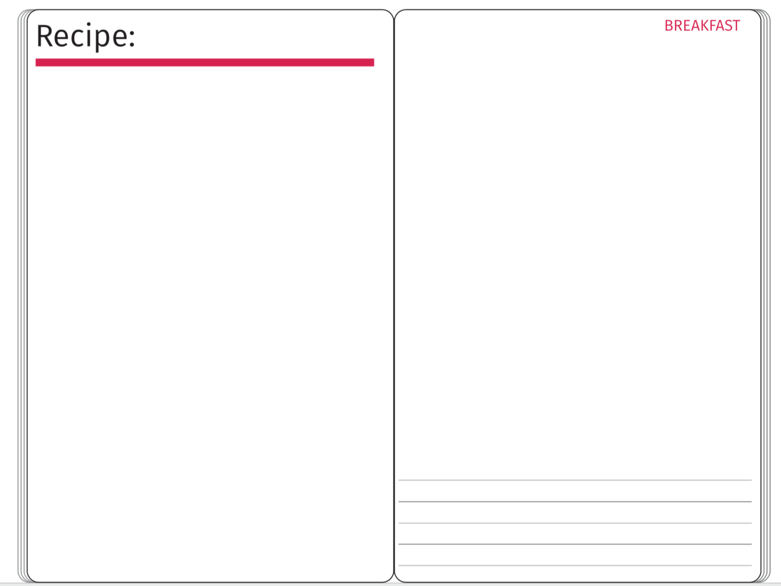 2026 Digital Recipe Book by Key2Success