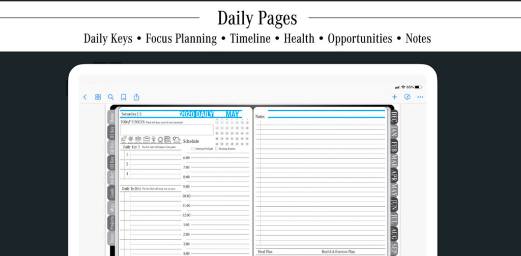 Key2Success 2026: Digital Planner for Daily Success