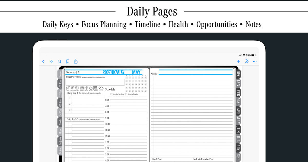 Key2Success Digital Planner - Daily Keys for Success