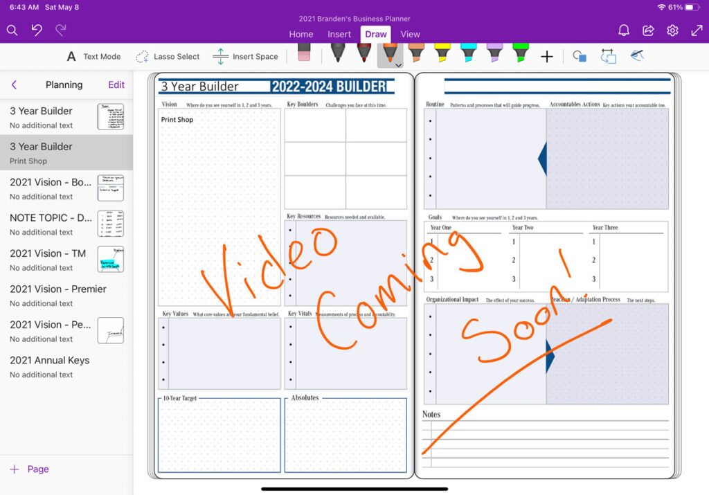 2022 Digital Planner Update