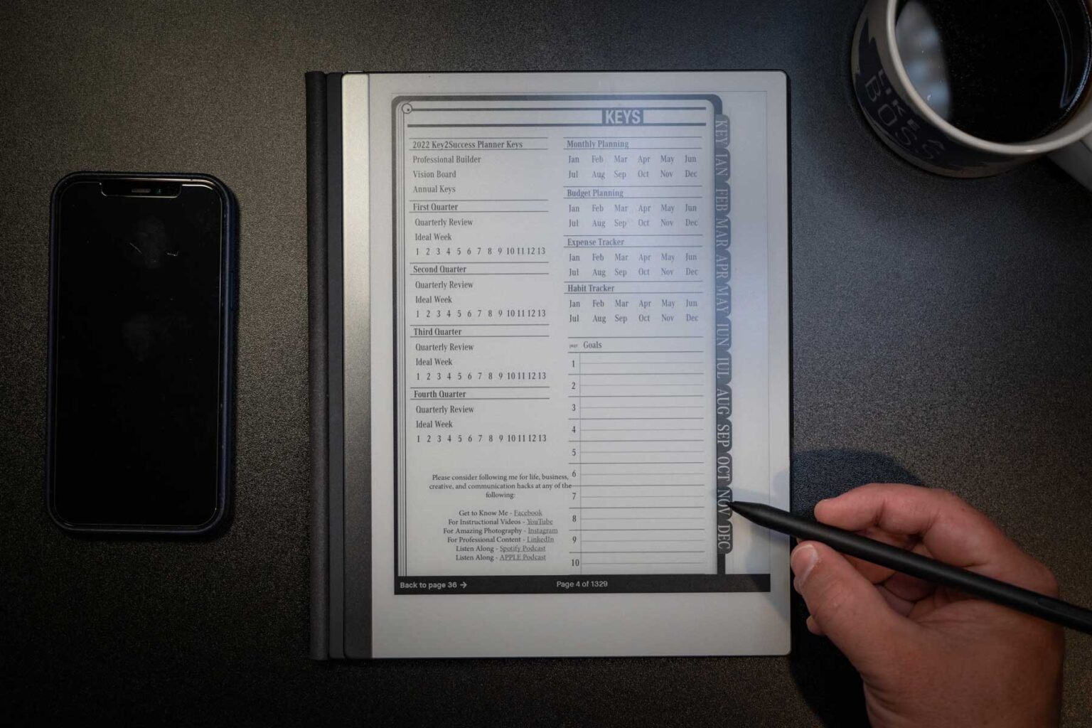 2026 reMarkable Planner: Key2Success Digital Productivity