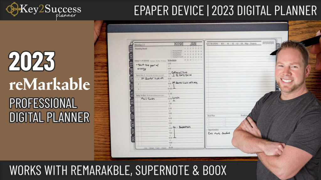 2026 Key2Success Planner for ReMarkable: Digital Planning
