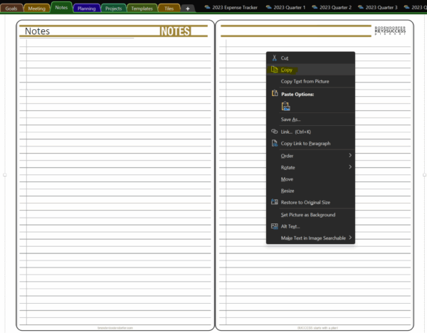 How to Duplicate Background Image in OneNote