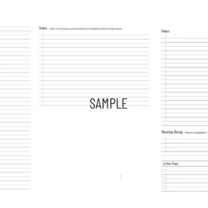 Meeting Pages for Key2Success Planner