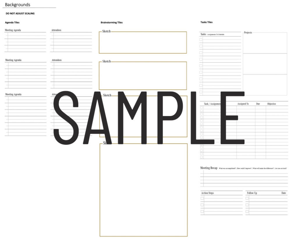 Meeting Pages for Key2Success Planner