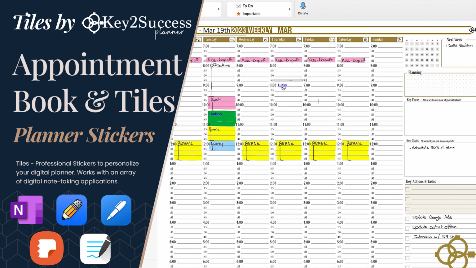 2026 Digital Planner: Key2Success for Goal Setting