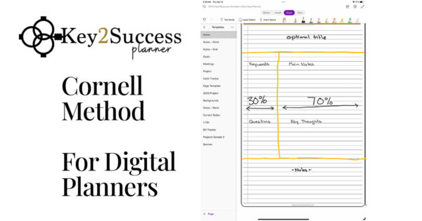 Cornell Note Taking - Best Way to take Digital Cornell Notes