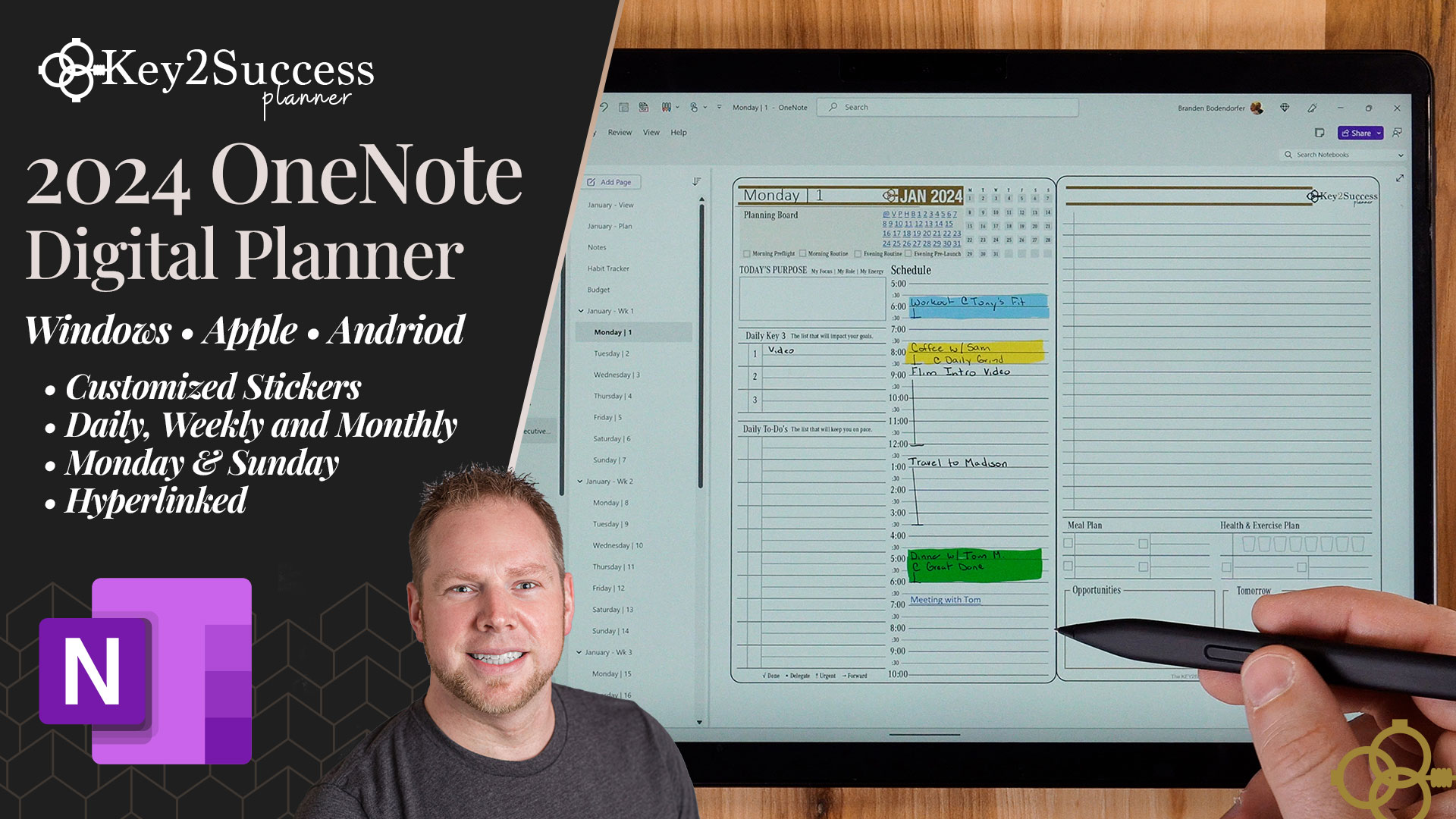 All-New OneNote Digital Planner for Productivity & Focus