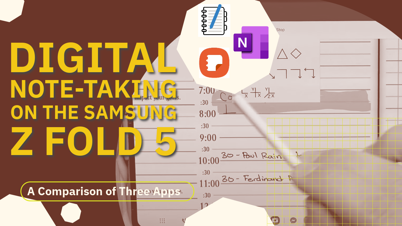 Z Fold 5 Note-Taking Apps: Compare OneNote, Samsung Notes