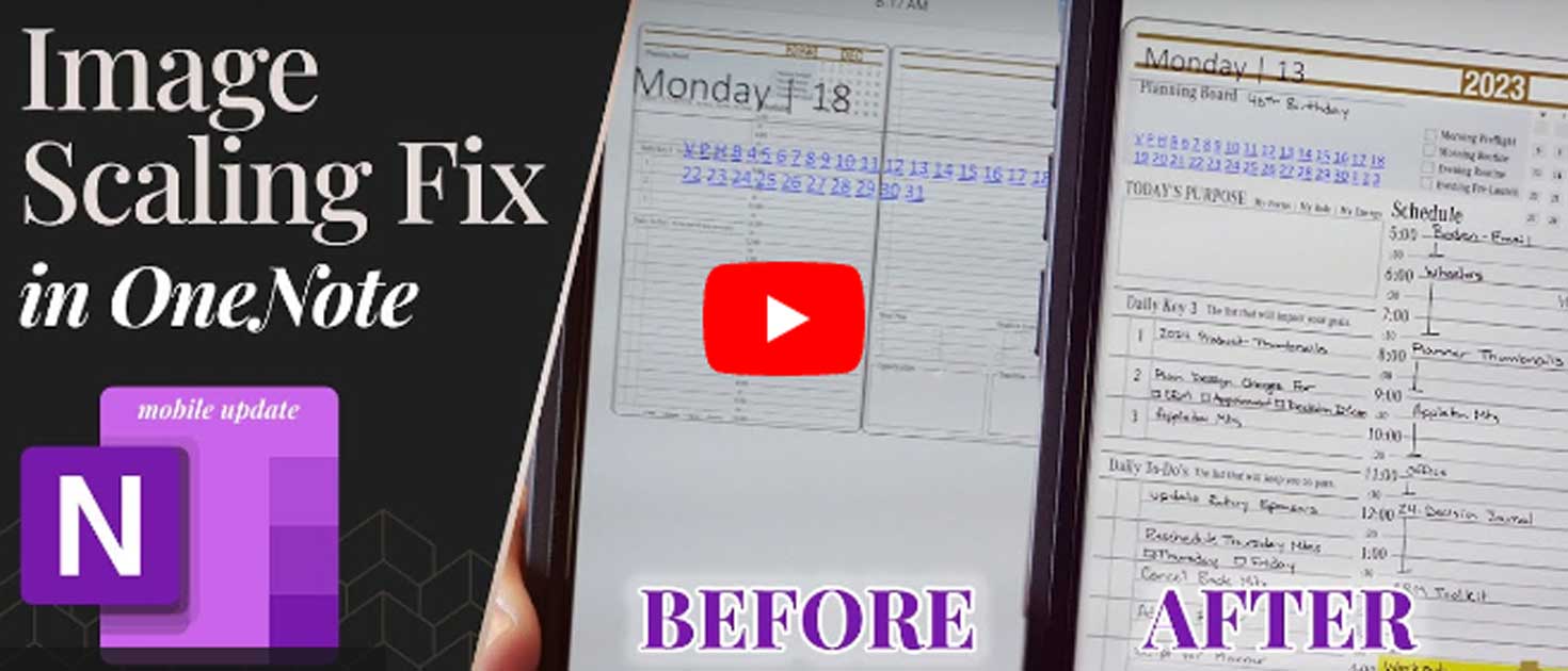 Solution for OneNote Scaling Issue on iPhone