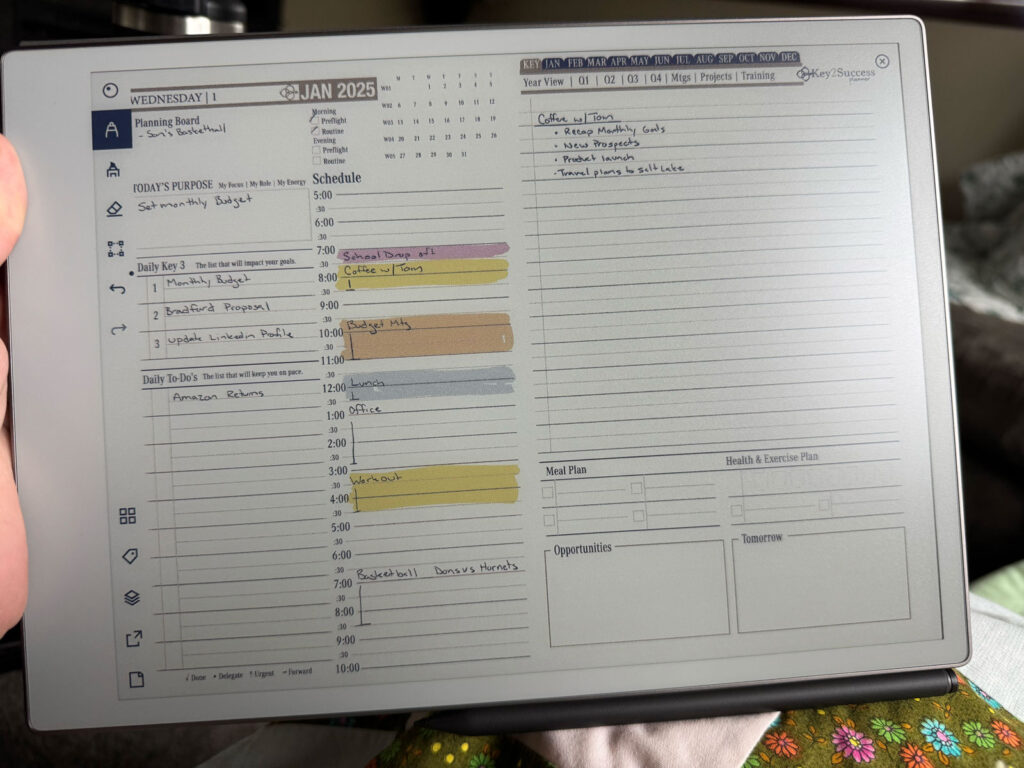 2025 reMarkable Professional Digital Planner