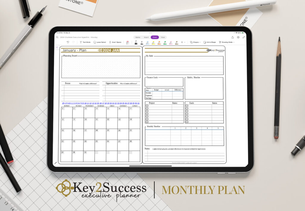 2024 OneNote Business Digital Planner