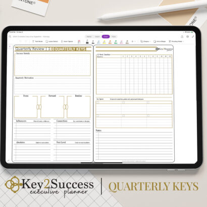2026 Digital Planner for OneNote: Key2Success for Goals
