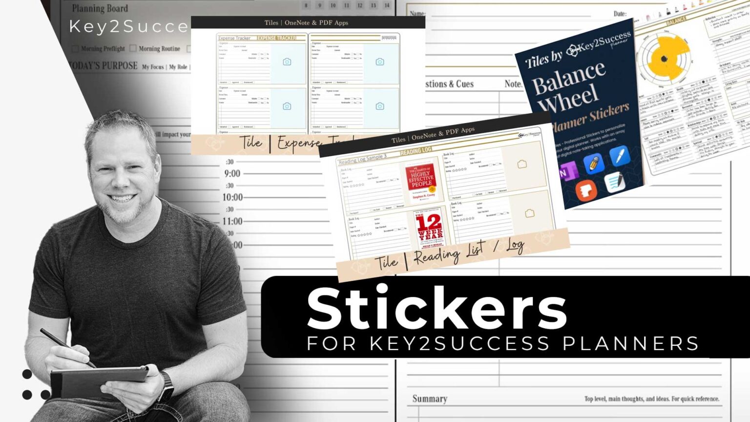 2026 Key2Success Planner Stickers: Digital Planning Boost