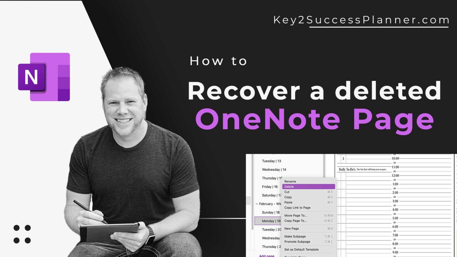 How to Recover Deleted OneNote Page
