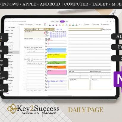 2025 OneNote Personal Digital Planner - Instant Access Today!