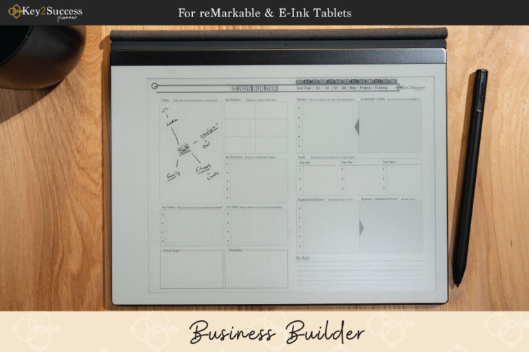 2026 reMarkable Planner: Key2Success Executive Edition