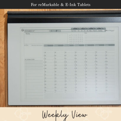 2026 reMarkable Planner: Digital Planning by Key2Success