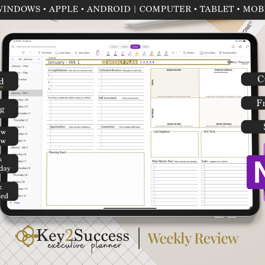 2026 OneNote Planner: Digital Planning for Success
