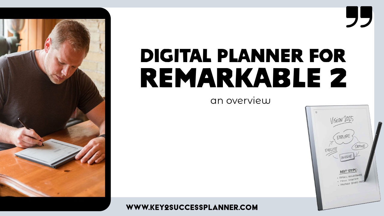 2026 Digital Planner for reMarkable: Key2Success