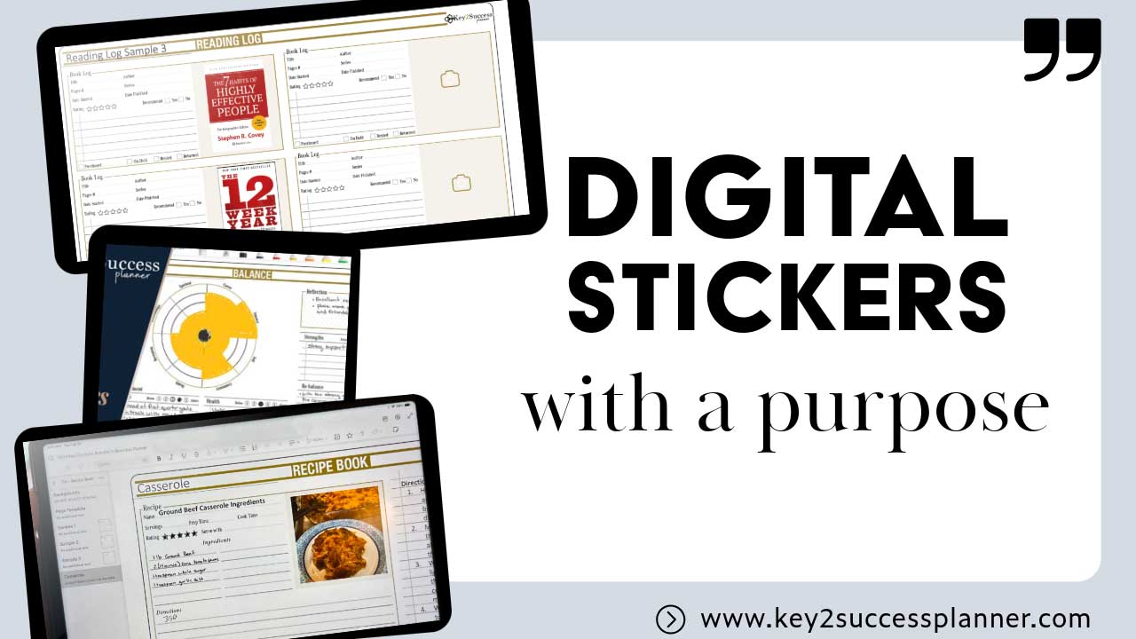 2026 Digital Stickers: Key2Success Tiles for Productivity