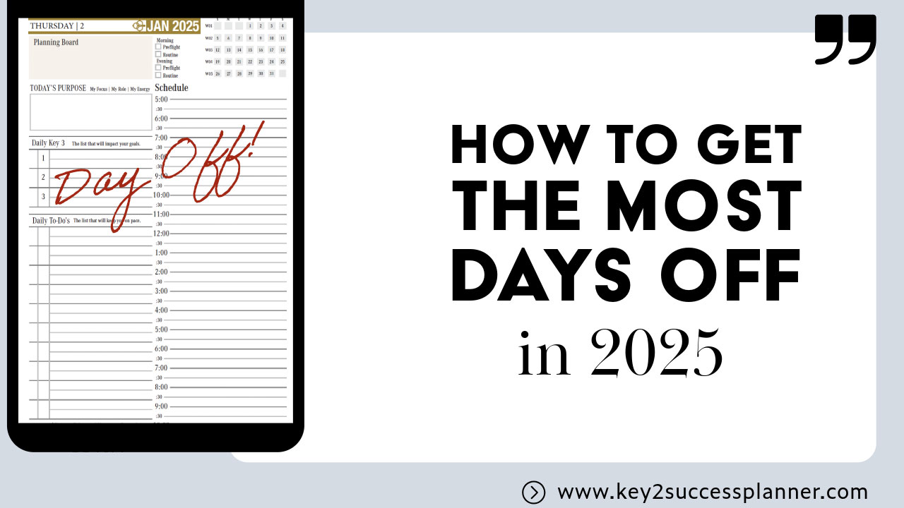 2026 Time Off: Key2Success Digital Planner