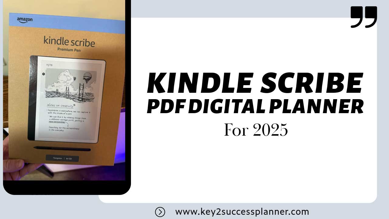 2026 Kindle Scribe Planner by Key2Success: Plan Ahead!