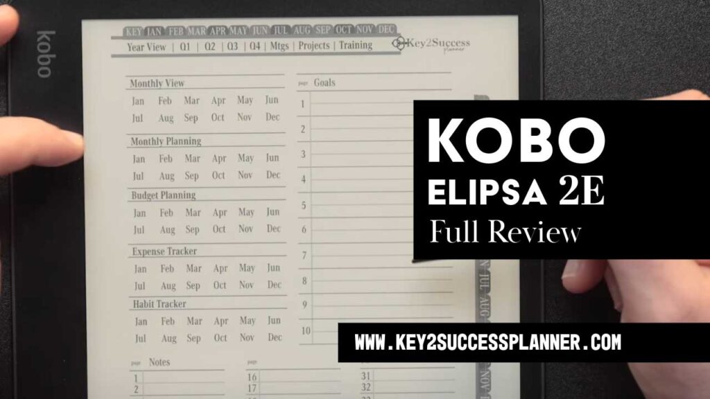 Kobo Elipsa 2E: Digital Planning for 2026