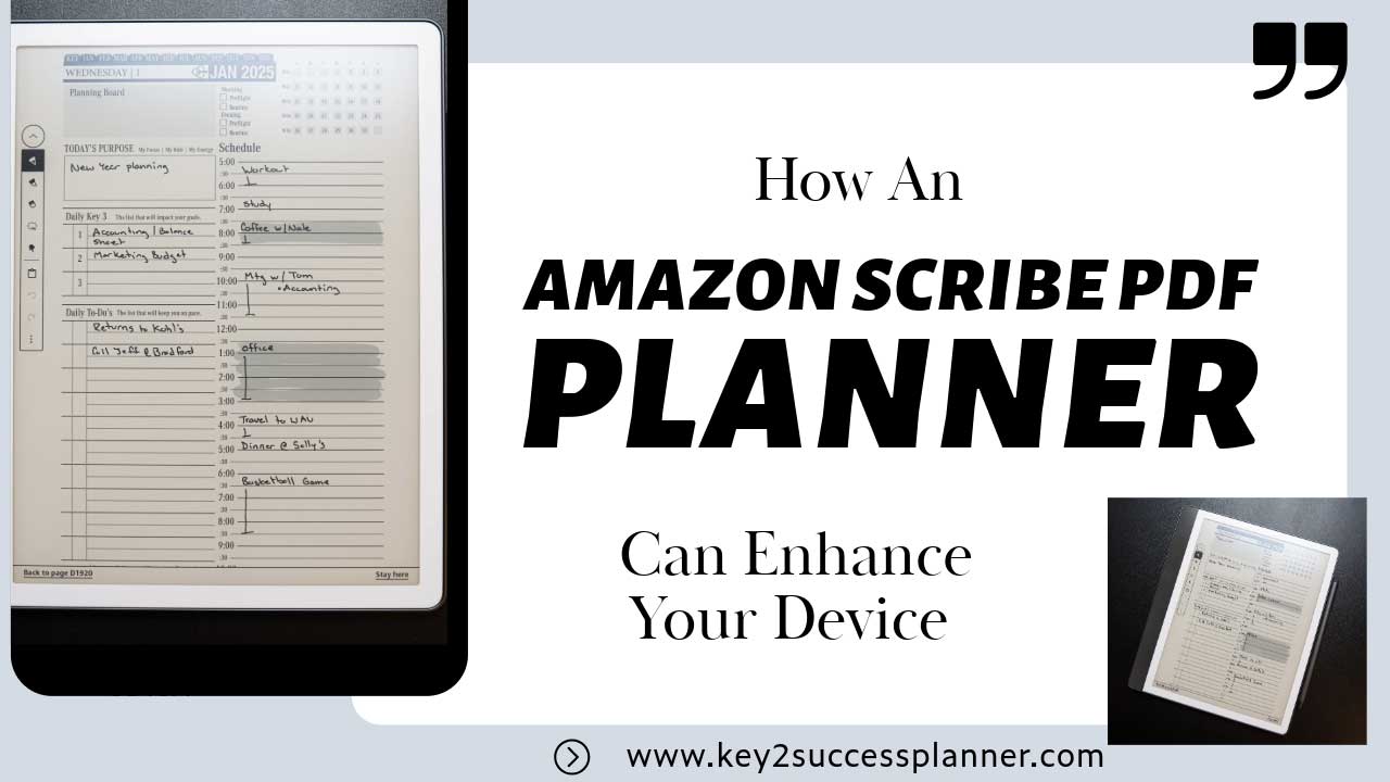 How An Amazon Scribe PDF Planner Can Enhance Your Device