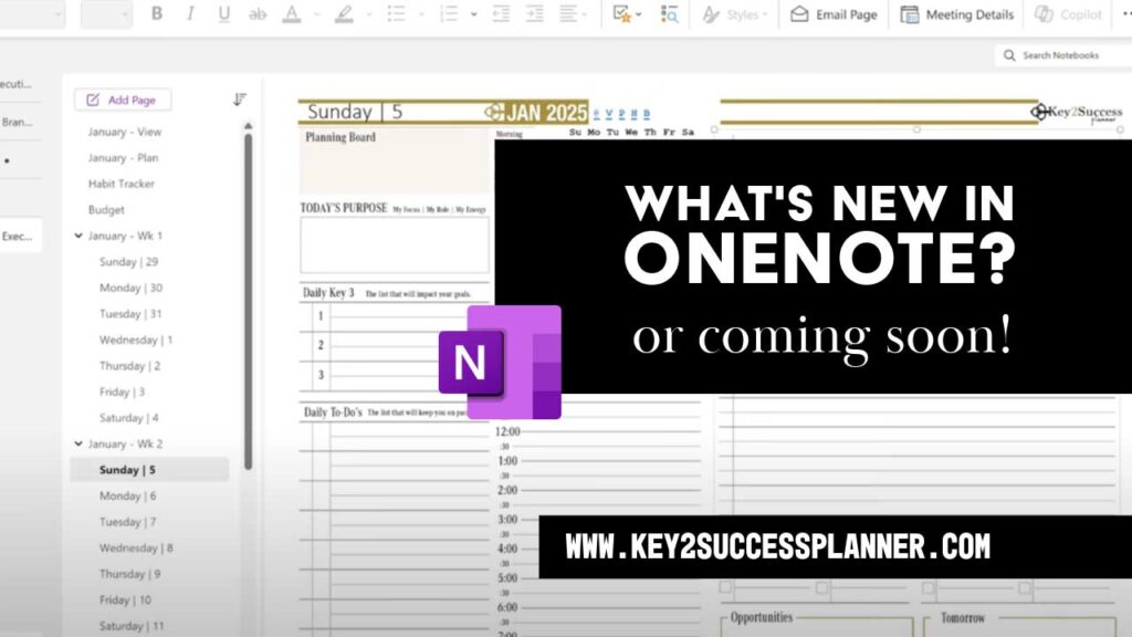 2025 What's New in OneNote? Digital Planner Users Get Ready!