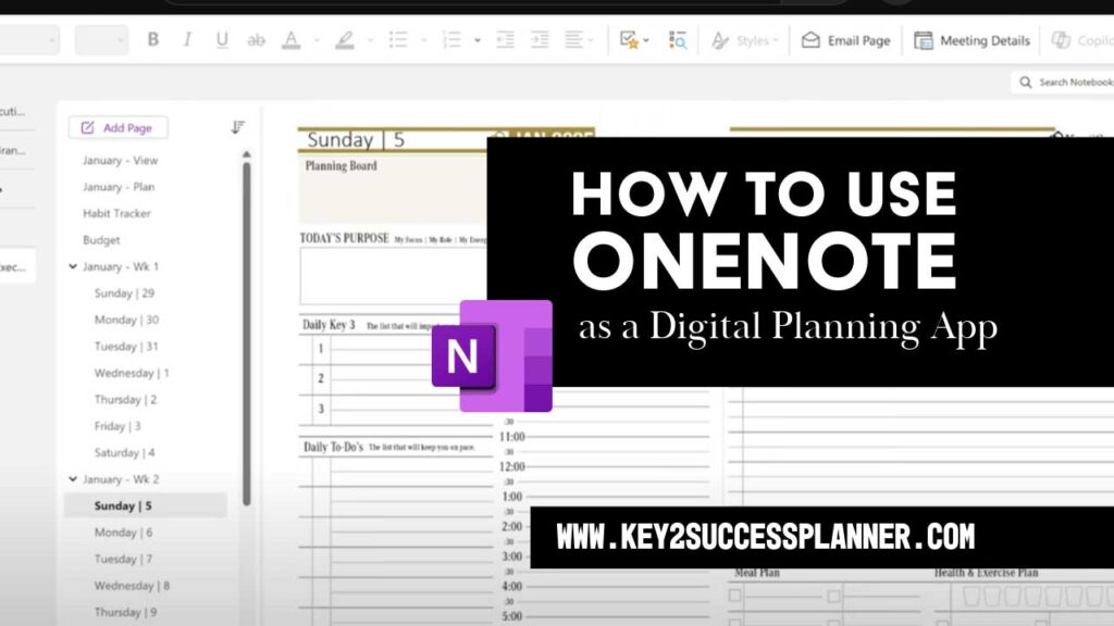 How to Use OneNote as a Digital Planning App