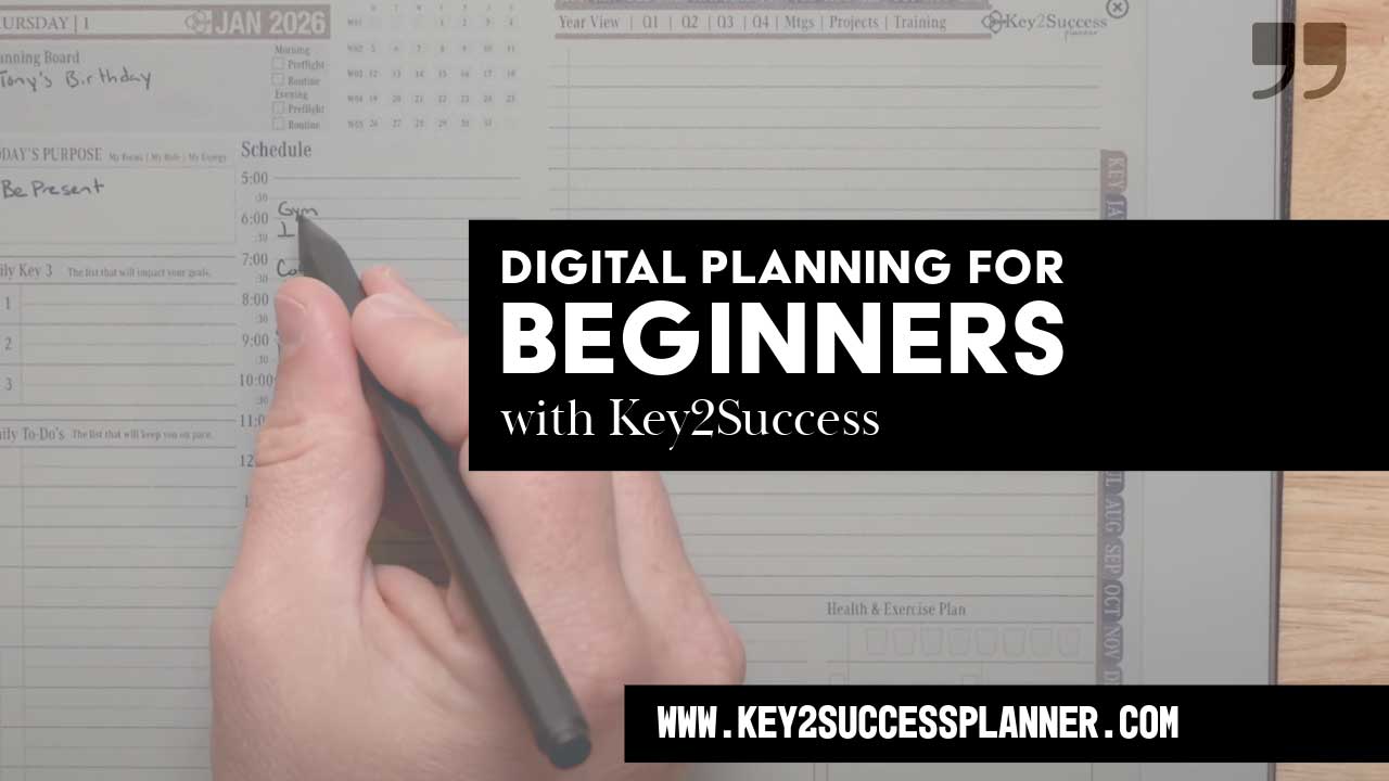 Boost Productivity with Key2Success Digital Planner