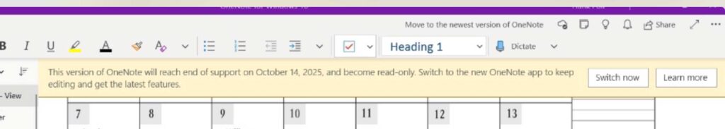 OneNote for Windows 10 Ending Support on October 14, 2025 – Branden ...