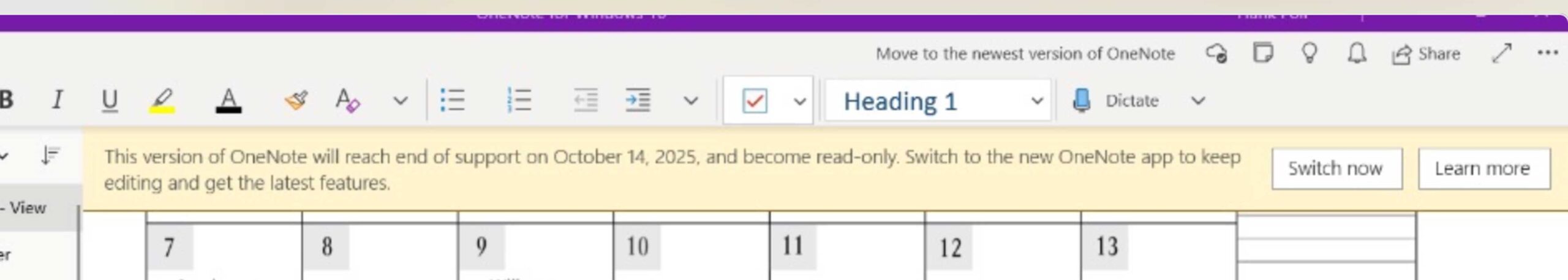 OneNote for Windows 10 Ending Support on October 14, 2025 – Branden ...