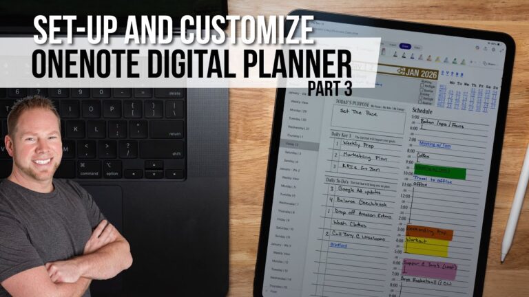 2026 OneNote Planner: Customize for Productivity