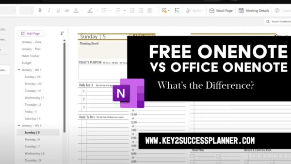 Difference Between Free OneNote vs Microsoft Office OneNote