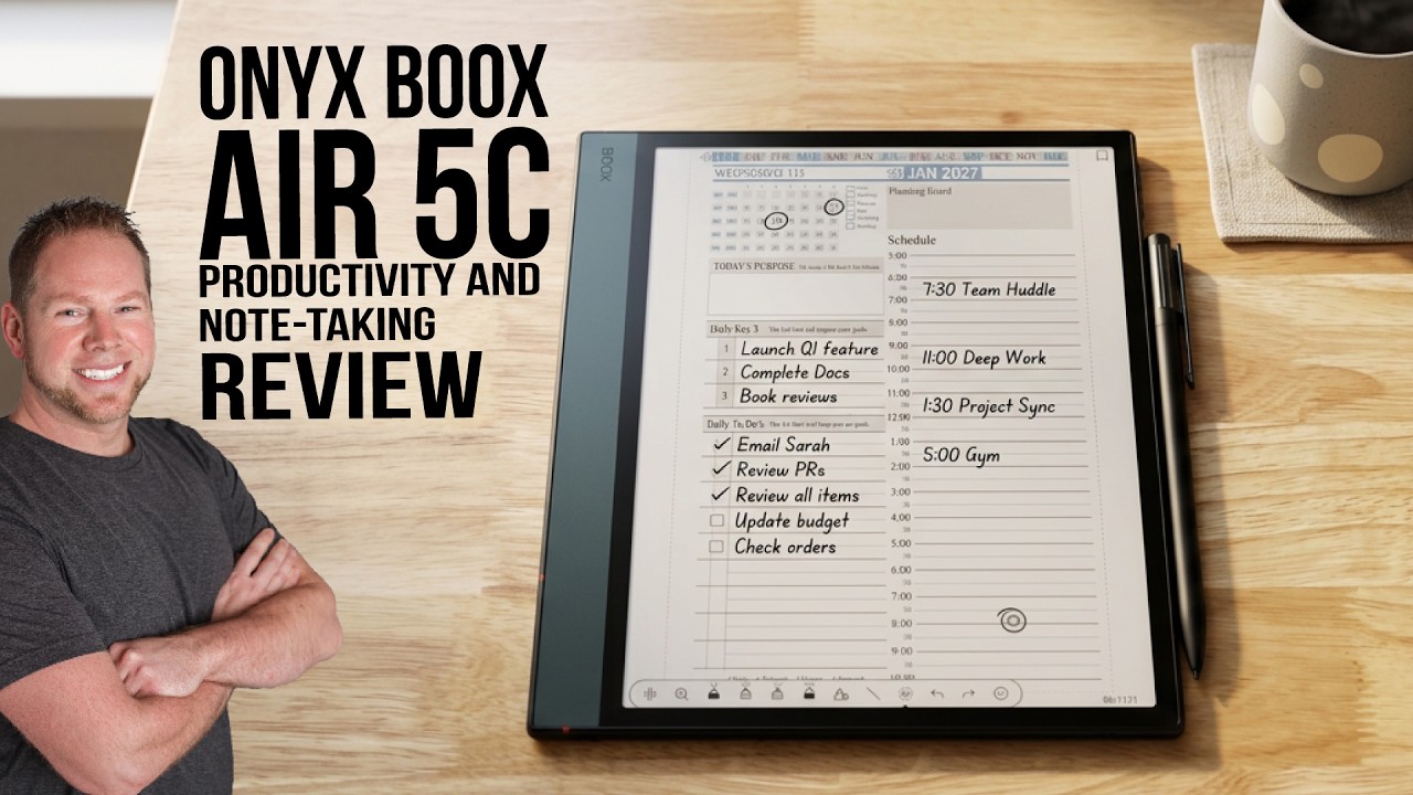 Onyx BOOX Note Air 5C Review: Note Taking, Planning & OneNote